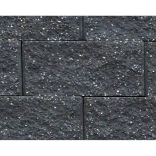 Basalite Valley Stone Split Cap 4 in. x 18 in. x 12 in. Ebony (48 pc ...