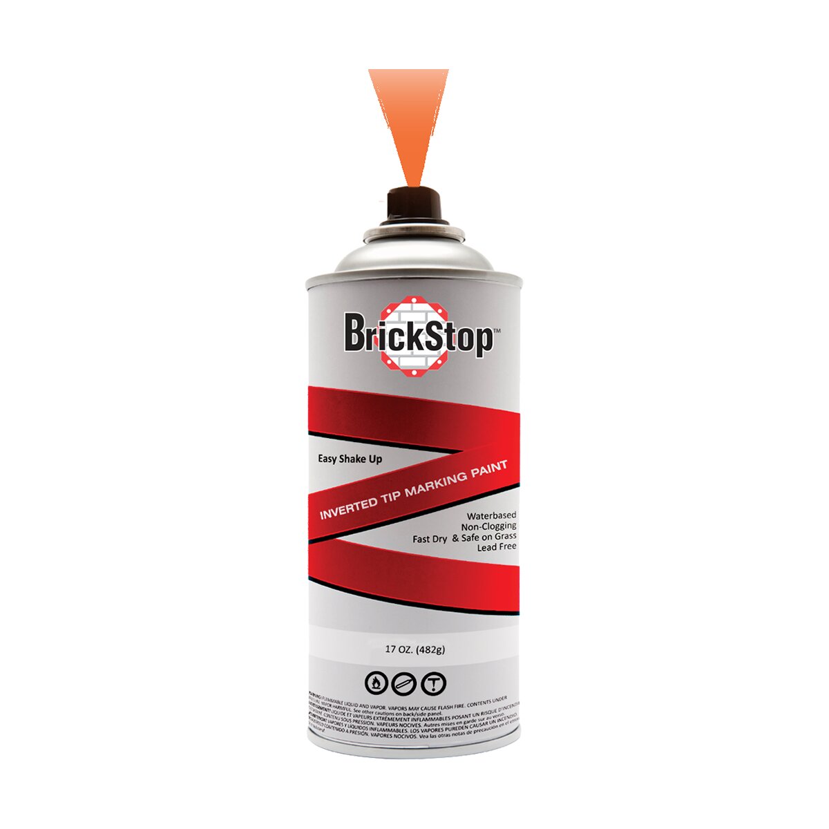 BrickStop Inverted Marking Paint Red Fluorescent | SiteOne CA