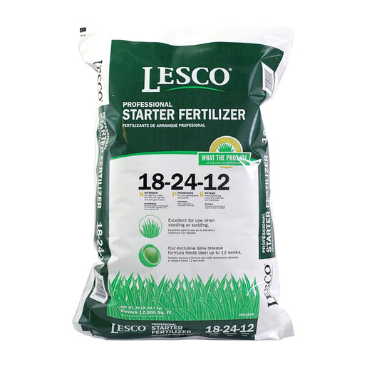 LESCO 18-24-12 25% PolyPlus Turfgrass Granular Fertilizer 50 lb. Bag ...