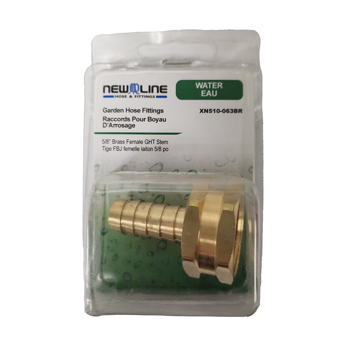 5/8" Brass Female GHT Stem NEWLINE | SiteOne CA