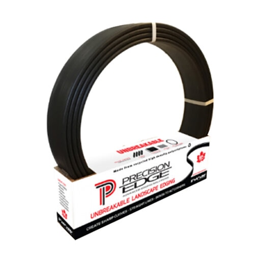 Precision Edge Landscape Edging Coil Black 4 in. x 20 ft. (52 pc ...