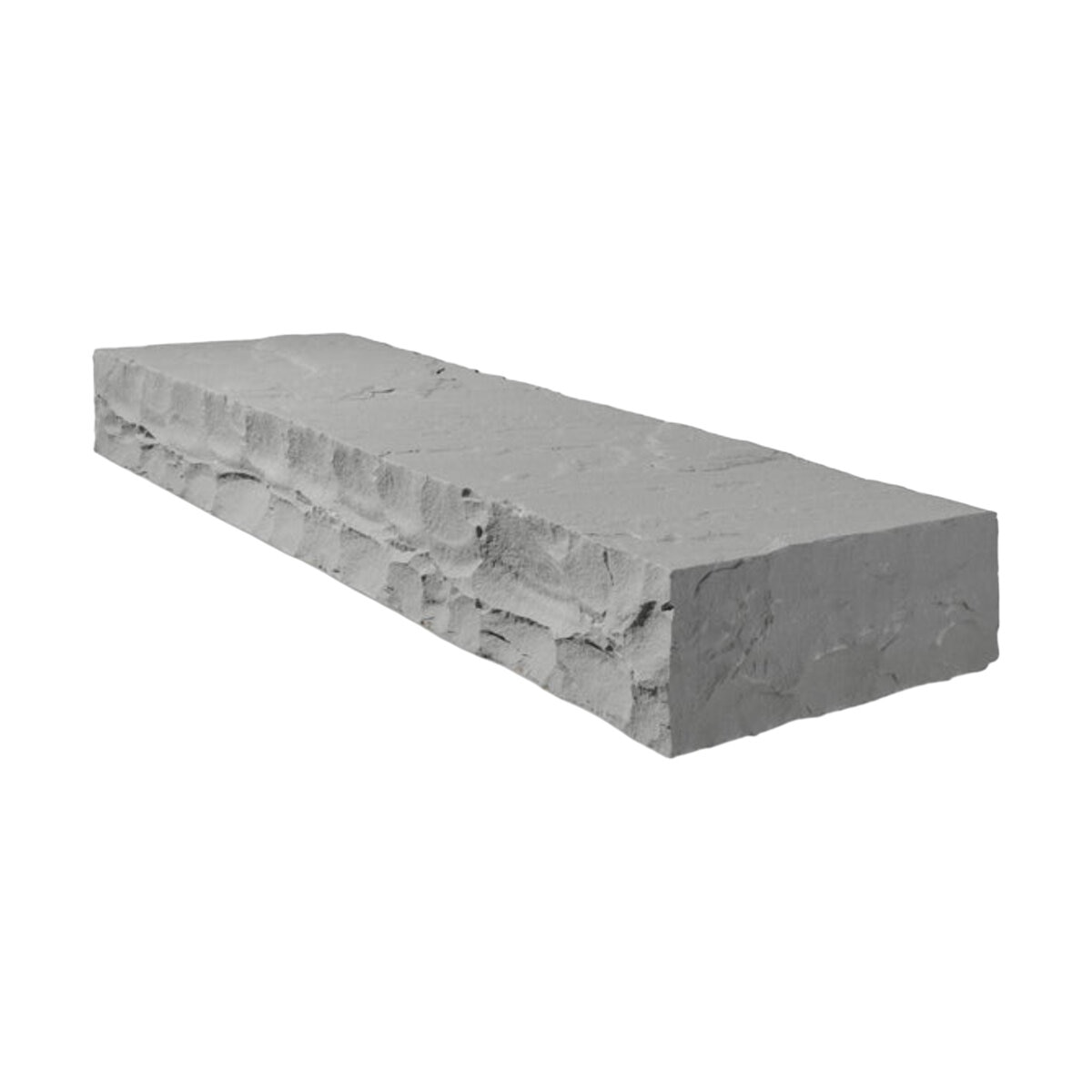Step Dove Grey Sandstone Rockface 3 Sides 7 in. x 16 in. x 96 in ...