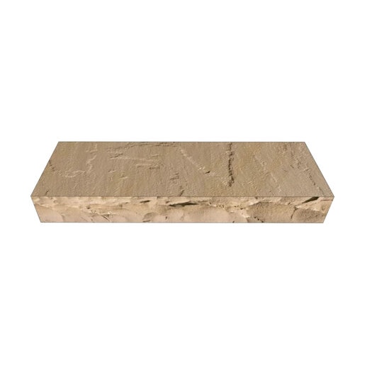 Step Bronte Sandstone Rockface 3 Sides 7 in. x 16 in. x 72 in | SiteOne CA