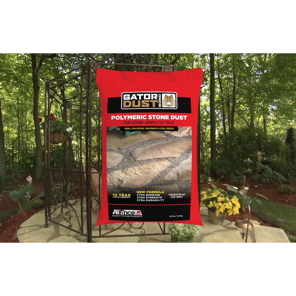 Alliance Gator Dust Polymeric Stone Dust Stone Grey 50 lb. Bag (56 Bags ...