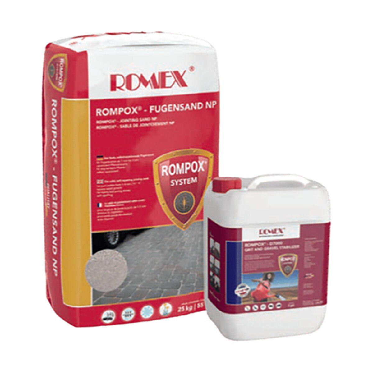 Romex Fugensand Jointing Sand & Stabilizing Sealer Stone Gray 25 kg ...