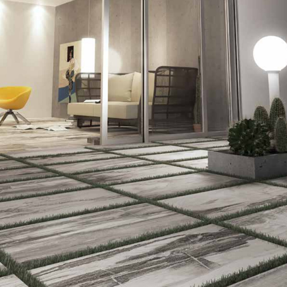 Del Conca Epokal Porcelain Tile Gray 16 in. x 32 in. 2 cm (2 pc./box ...