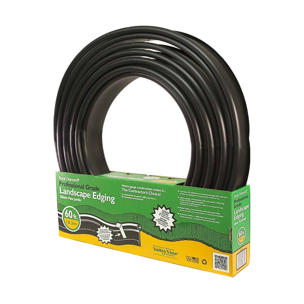 Valley View Ace of Diamonds Vinyl Edging 5 in. x 60 ft. Coiled Roll ...