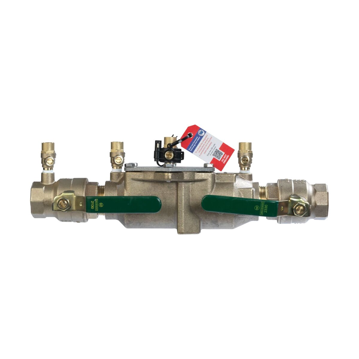 Watts 007M2 Double Check Assembly w/ Ball Valves 1-1/2 in. Bronze w ...