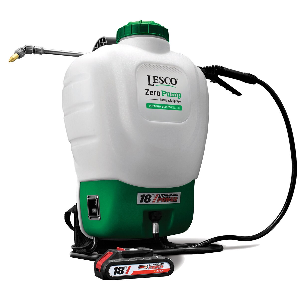 LESCO Elite 18V Zero Pump Fixed Pressure 4 gal. Battery Powered ...