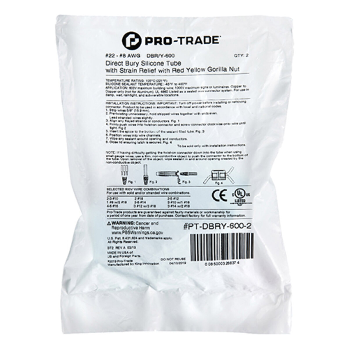 Pro-Trade DBR/Y-600 Red/Yellow Gorilla Nut 2 Pack | SiteOne CA