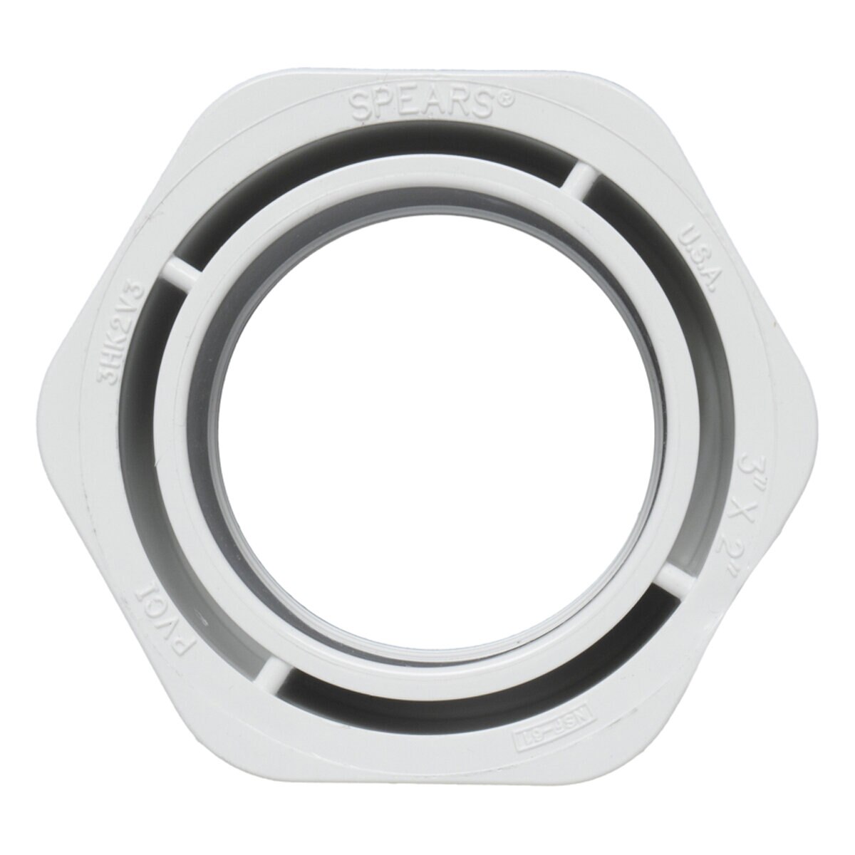 3 in. x 2 in. Red Bushing Spigot X Socket PVC Fitting | SiteOne CA