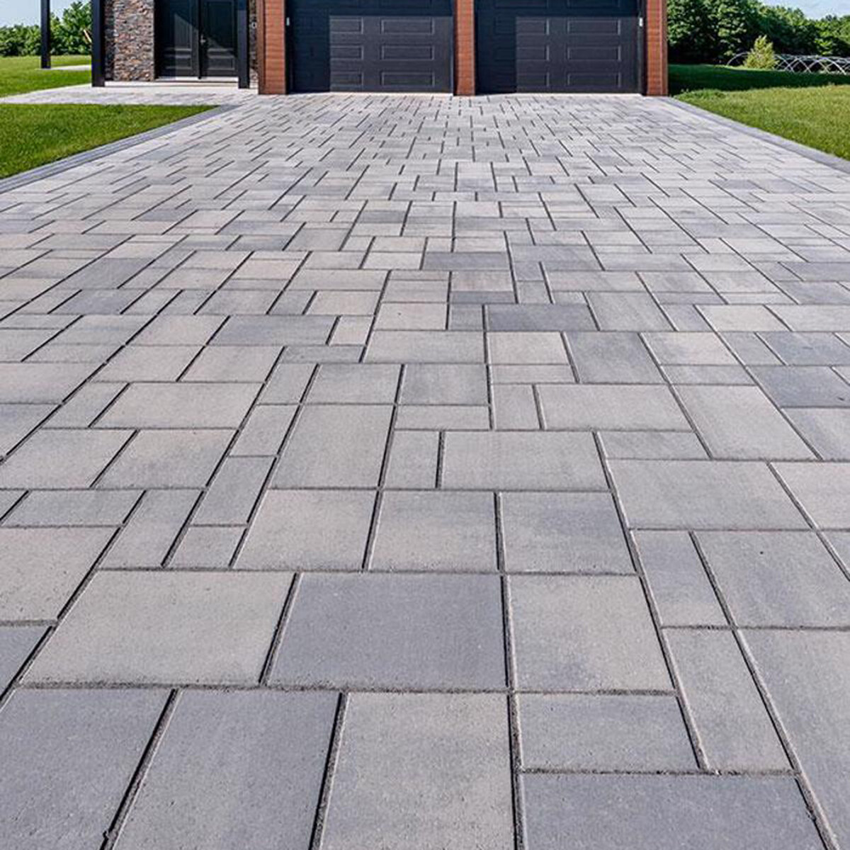 Techo-Bloc Blu 80 Paver Smooth Shale Grey 80 mm (84.96 sq. ft./pallet ...
