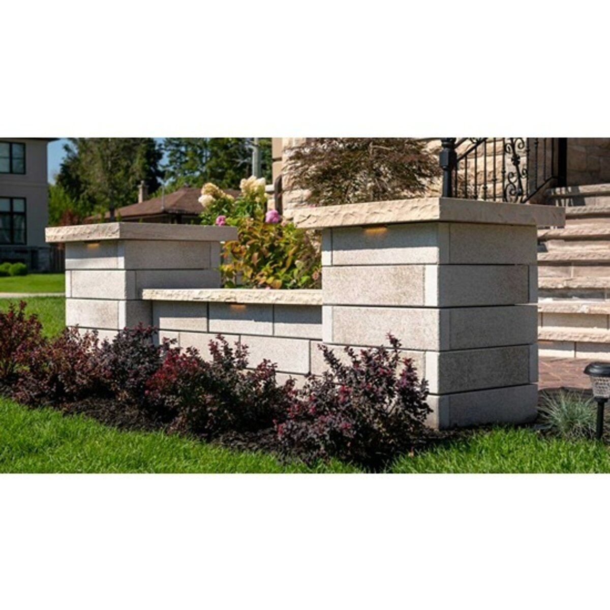 Unilock U-Cara Wall Large Corner Pillar Backer Block 5-7/8 in. x 6-7/8 ...